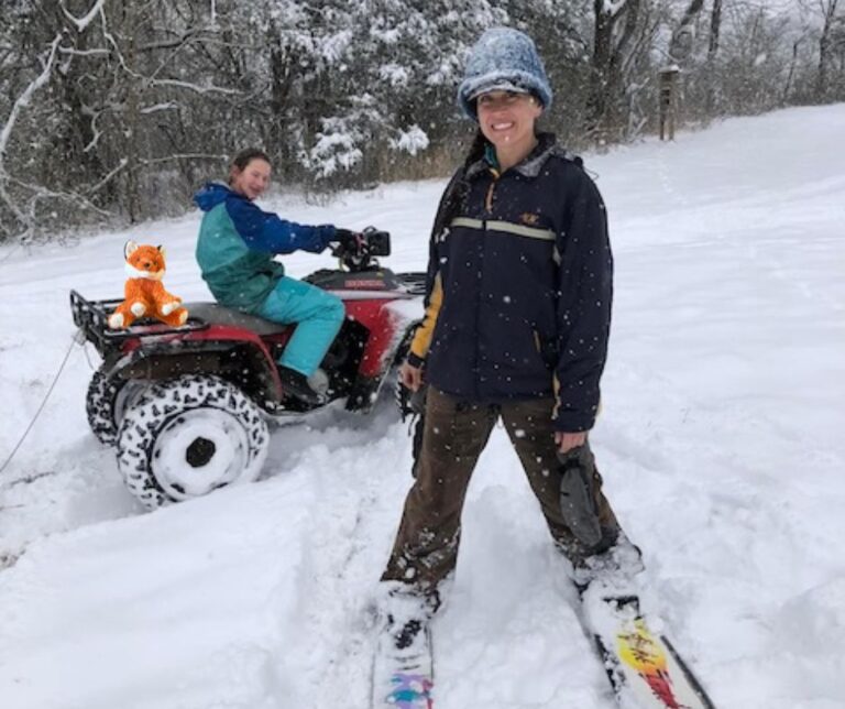 Knox the Fox goes Nolen redneck snow skiing - Knox TN Today