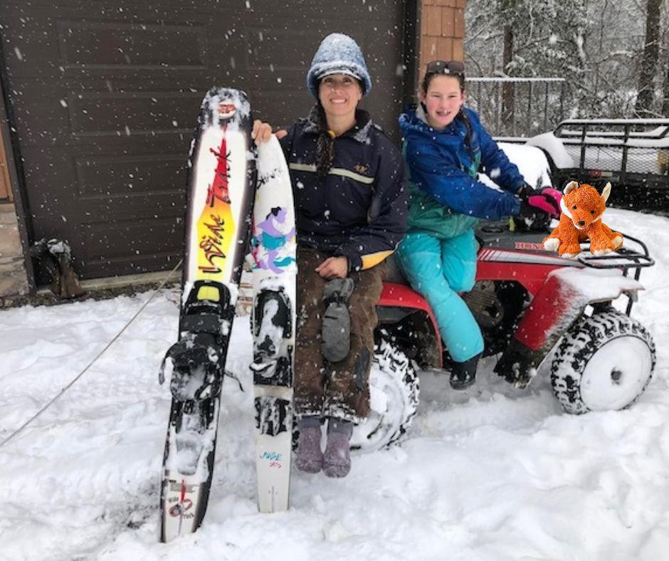 Knox the Fox goes Nolen redneck snow skiing - Knox TN Today