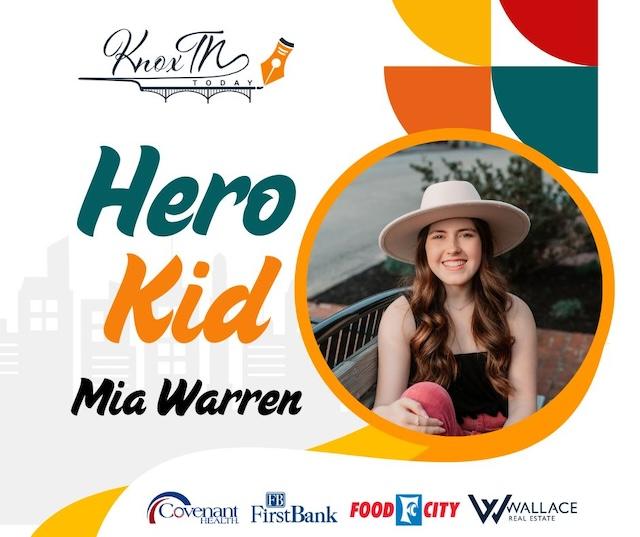 Mia Warren earns Hero Kid Award - Knox TN Today