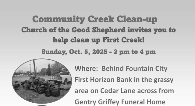 First Creek clean-up is Sunday - Knox TN Today